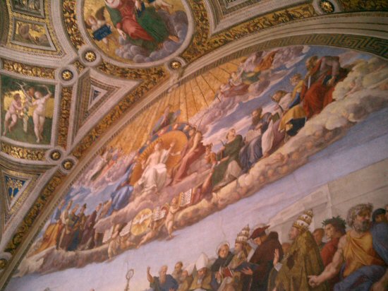 Disputation over the Most Holy Sacrament, Raphael. Raphael Rooms ...